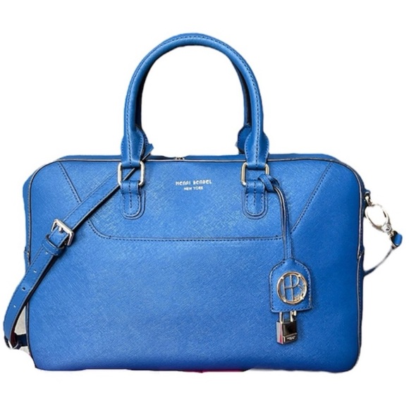 henri bendel | Bags | Henri Bendel West 57th Satchel Blue Saffiano ...